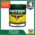 Boysen Wood Prime Water Based Enamel for Wood White 4 Liter / 1 Gallon ...