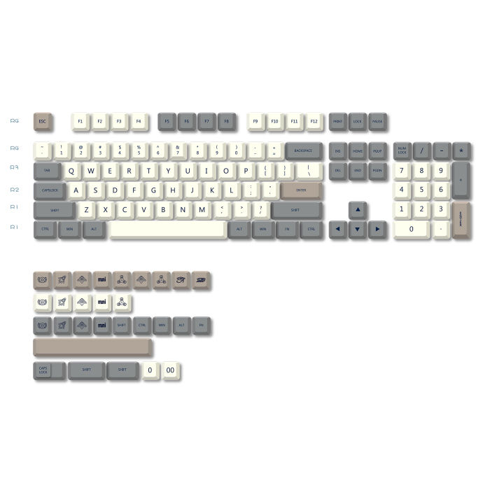 RK ROYAL KLUDGE PBT Keycaps XDA Profile Keycaps Double Shot Keycap Dye ...
