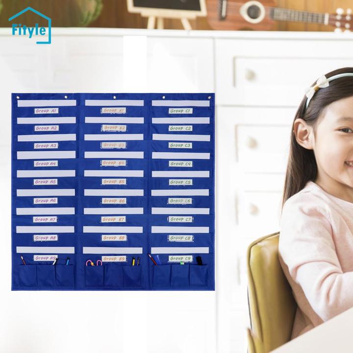 Fityle Classroom Schedule Pocket Chart Sentence Strips Chart for Center ...