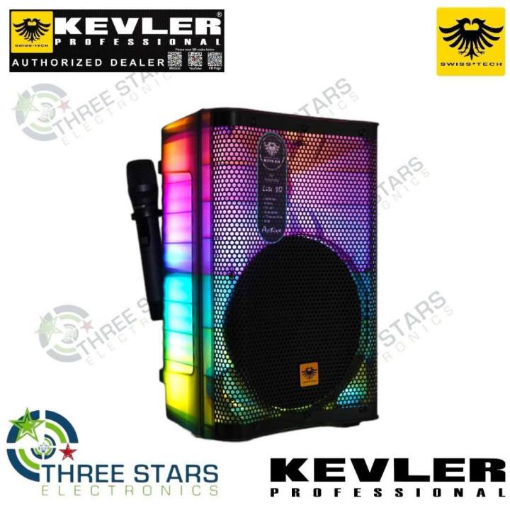 Kevler Professional Lite 10 Portable 2 Way Speaker System 200 Watts Max ...