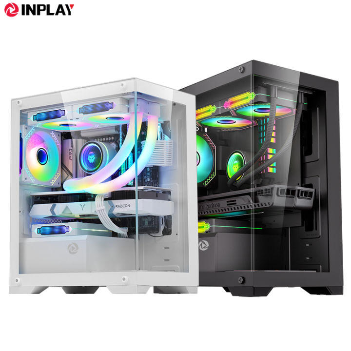 Inplay OpenView V100 PC Case Gaming Computer Case Mid-Tower M-ATX ...