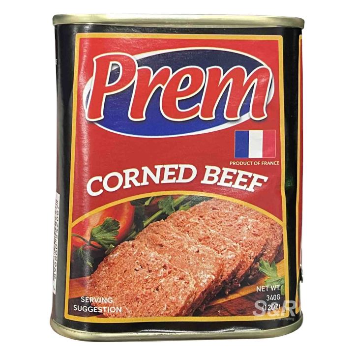 PREM CORNED BEEF Original/LESS SODIOUM PRODUCT OF FRANCE 340g | Lazada PH