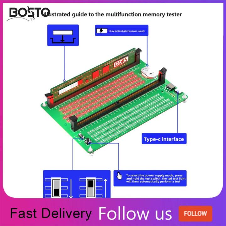Bosto RAM Bộ nhớ thử thẻ với đèn báo LED ddr5udmm ddr5rdimm Bộ nhớ ...