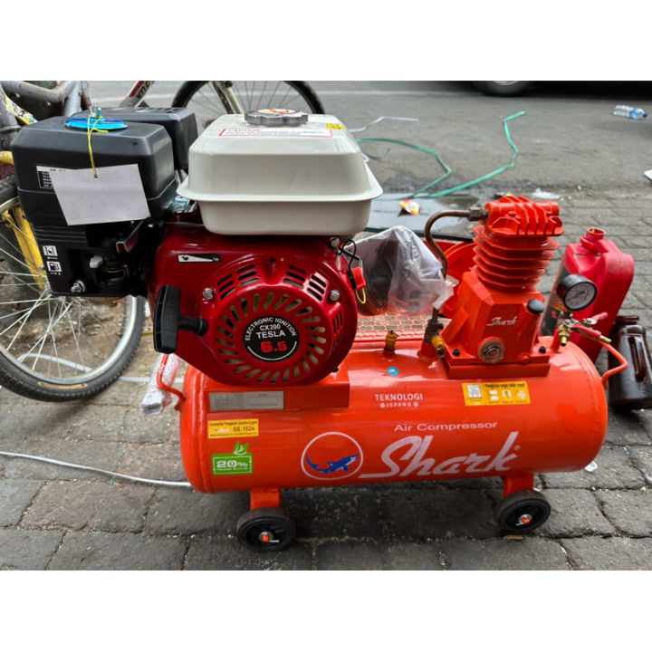 KOMPRESOR SHARK 1/4 LENGKAP MESIN KOMPRESOR ANGIN LENGKAP MESIN UNTUK ...