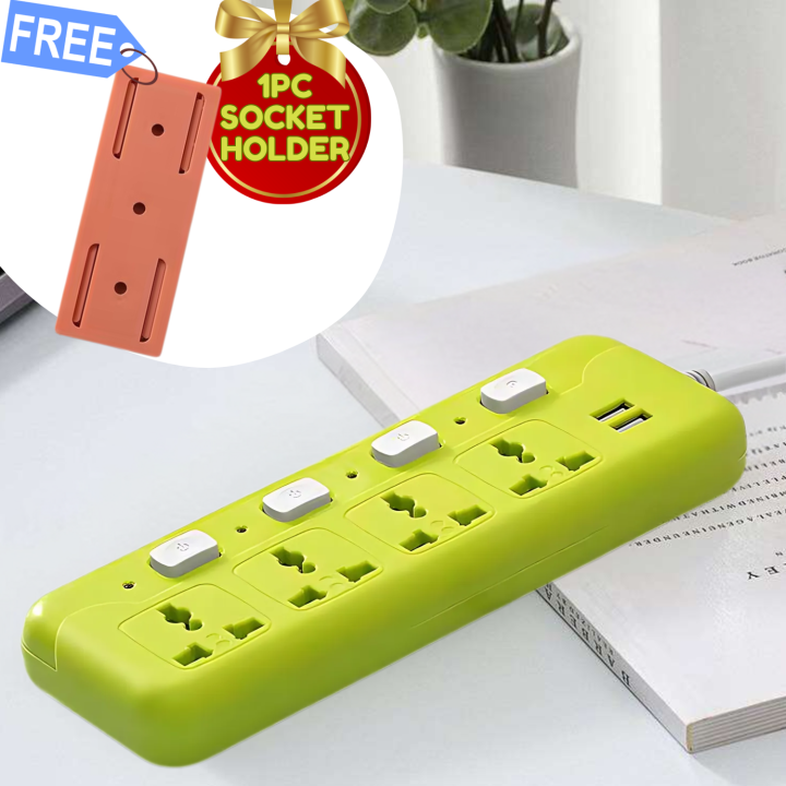 Extension Socket Multi Function Socket Extension Outlet With 4 Power Socket And 2 Usb Ports