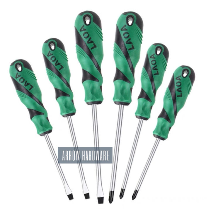 6pcs Industrial Screwdriver Set CR-V, Magnetic Tip | Lazada PH