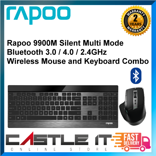 RAPOO 8000M Multi-Mode Wireless Keyboard and Mouse Combo Set With ...