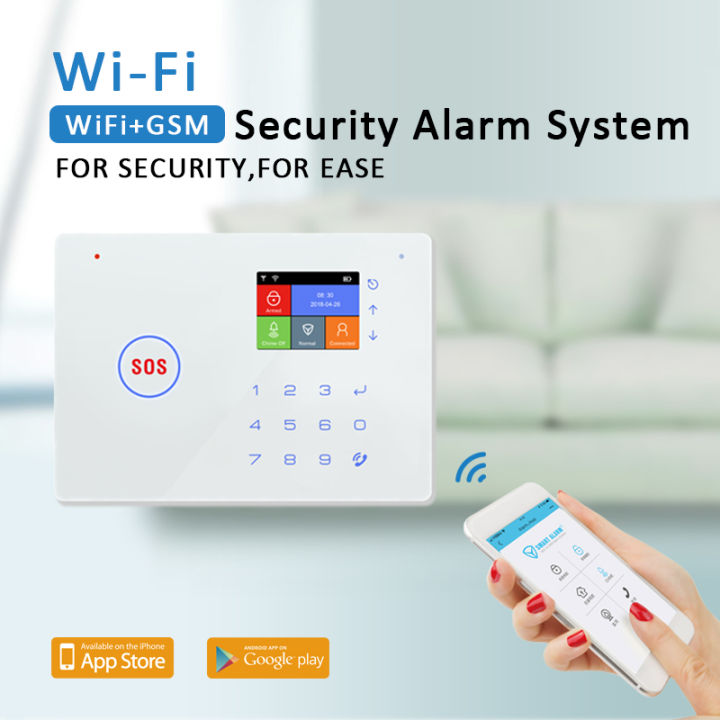 DAYTECH Home Security Alarm System Wifi GSM Alarm System Tuya APP Phone ...