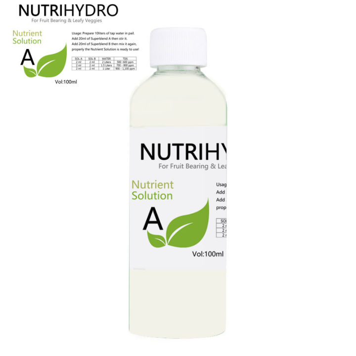 100ml Hydroponics Super Blend Nutrient Solution Solution Nutrient ...