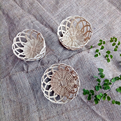 6PCS Keranjang Permen Rotan Natural/ wadah tempat permen unik/ wadah ...