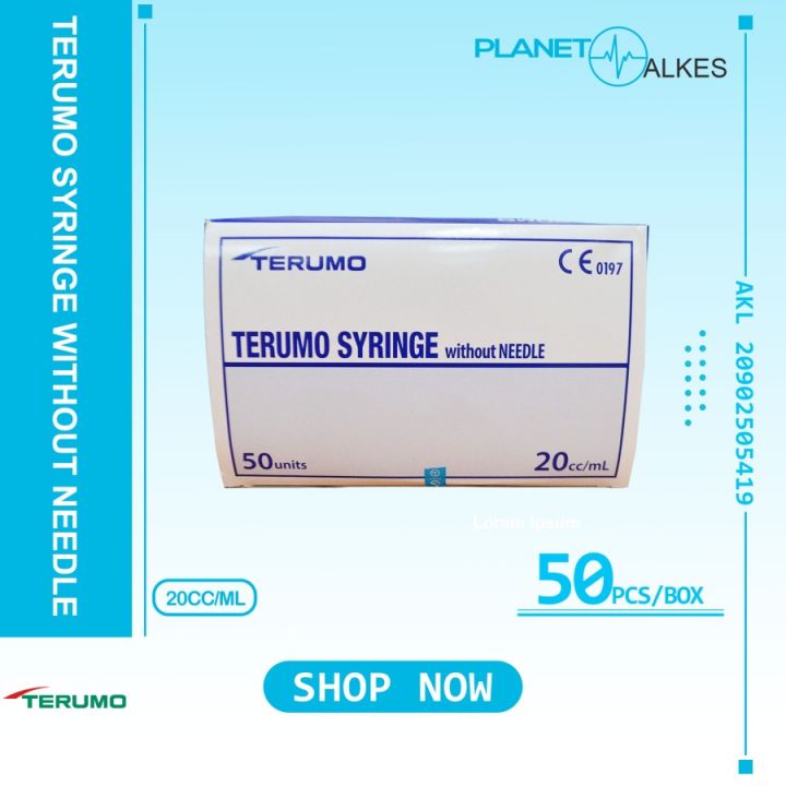 Spuit 20cc Terumo Syringe 20ml tanpa Jarum isi 50 pcs | Lazada Indonesia