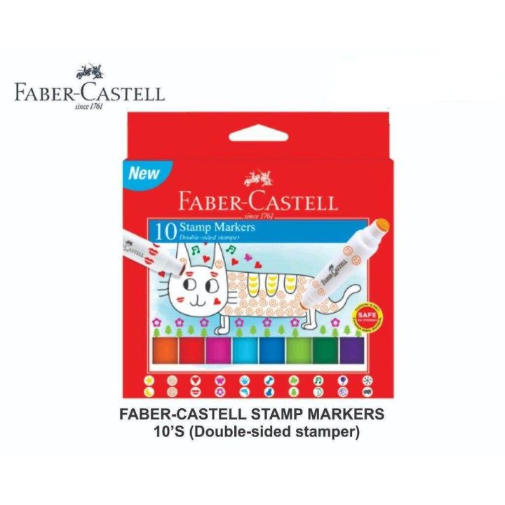 Faber Castell Stamp Marker 6 / 10 Colour Stamp Chop | Lazada