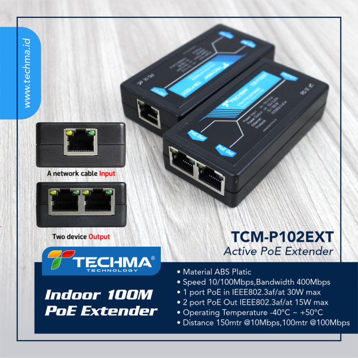 Techma Active Poe Extender | Lazada Indonesia