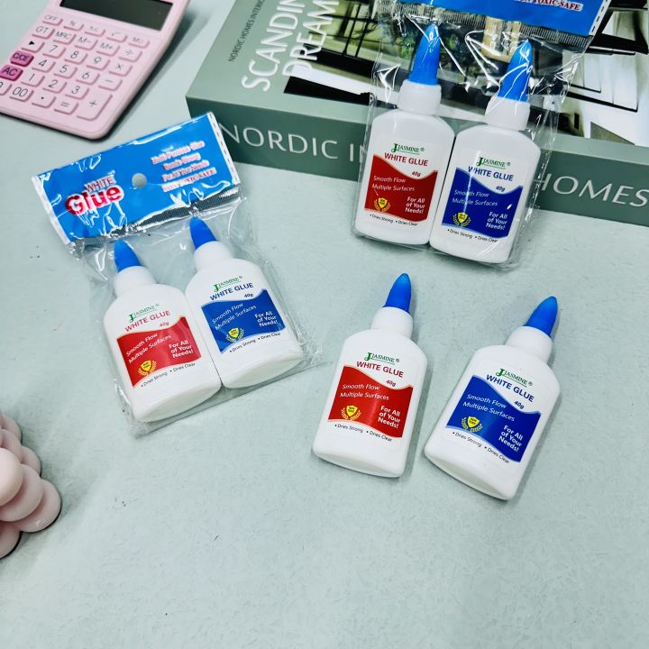 Jasmine White Glue 2 In 1 ,40G Handmade Glue DIY glue Paper Glue ...