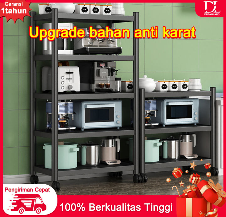 Rak Dapur Rak Microwave Oven Penyimpanan Rak Penyimpanan Rak Rumah ...