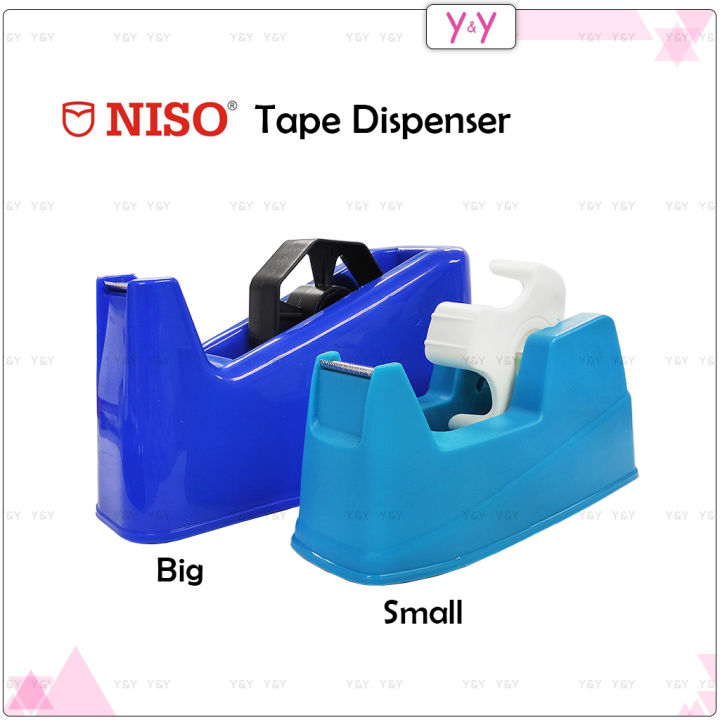 Niso Table Tape Dispenser / Desktop Adhesive Dual Core Cellophane Tape ...
