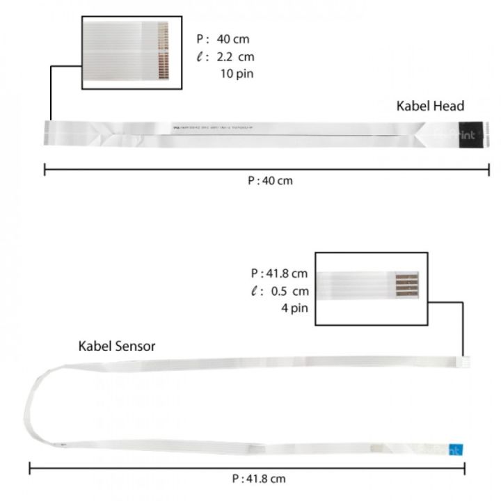Kabel Head + Sensor Printer Epson L1110 L3100 L3101 L3110 L3116 L3150 ...