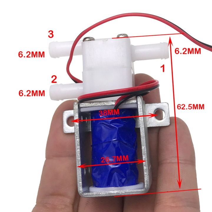 Mini Micro 2 Position 3 Way Electric Solenoid Valve N/o N/c Dc 6v / 12v ...