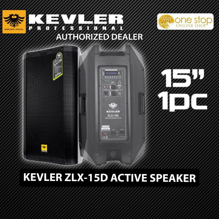 Kevler Professional ZLX-15D 15" Active Speaker System 500W with USB/Bluetooth/ DSP Control •OSOS ...