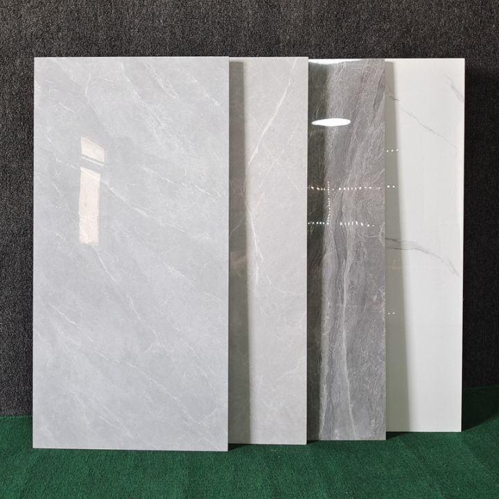 New gray full-bodied marble tiles 400X800 living room dining room all ...