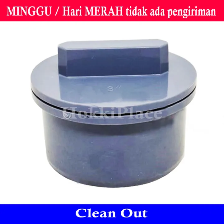 Clean Out Pvc 4" Inch Tutup Septic Tank 3" inch SOLIGEN Tutup Pipa ...