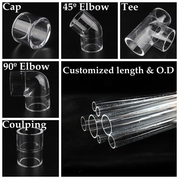 [HOT SRSXRWJHXG 115] 1pc 20Acrylic Pipe Aquarium Fish Tank Connector ...