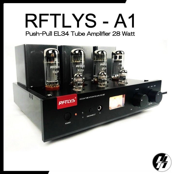 แอมป์หลอด | RFTLYS - A1 (EL34) | Bluetooth - Push-Pull EL34 Tube Amplifier 28 Watt (โปรดเช็ค ...