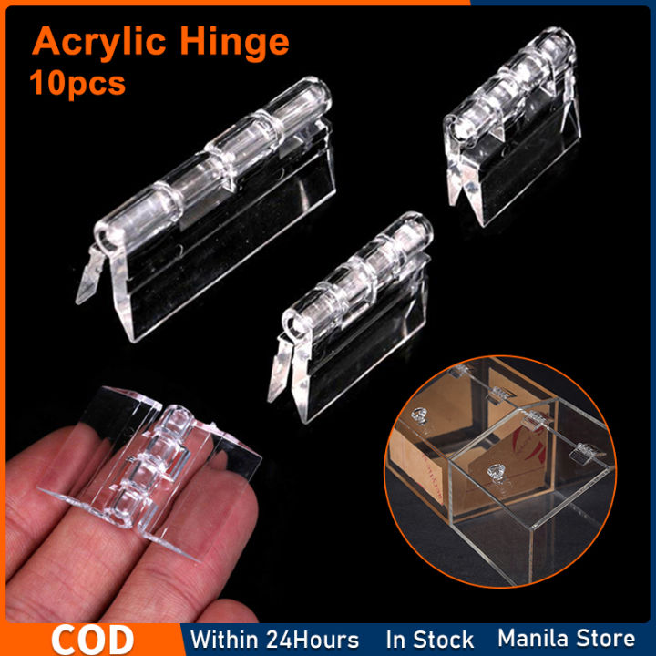 10Pcs Acrylic Folding Hinges Durable Clear Acrylic Hinge Cabinet ...