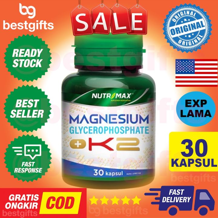NUTRIMAX VITAMIN MAGNESIUM GLYCEROPHOSPHATE + K2 MENGANDUNG GIVOMAG ...