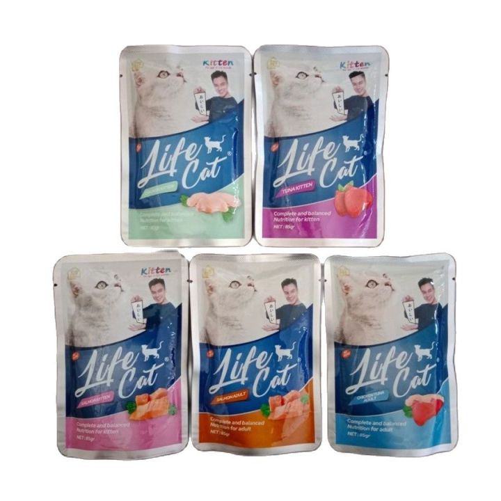 Life Cat Pouch / Sachet Wet Food 85gr Adult & kitten All Varian ...