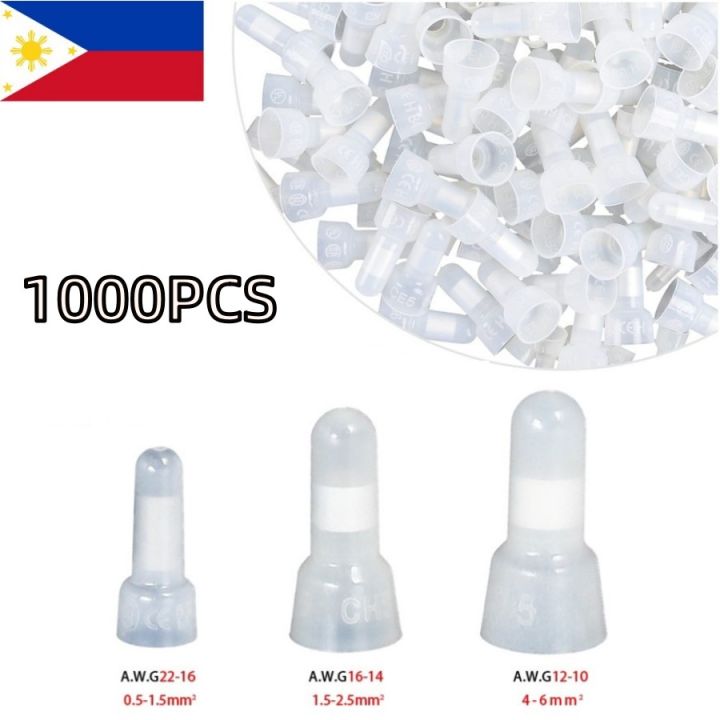 1000PCS CE1 CE2 CE5 Closed End Crimp Caps Electrical Wire Cable ...