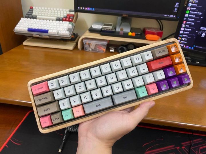 Vỏ Gỗ Bàn Phím Cơ TU40% - CASE WOOD MECHANICAL KEYBOARD TU40% (Bản ...
