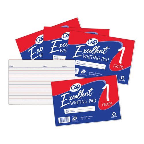 Excellent Writing Pads Grade 1 to 4 80 Leaves School Quality | Lazada PH
