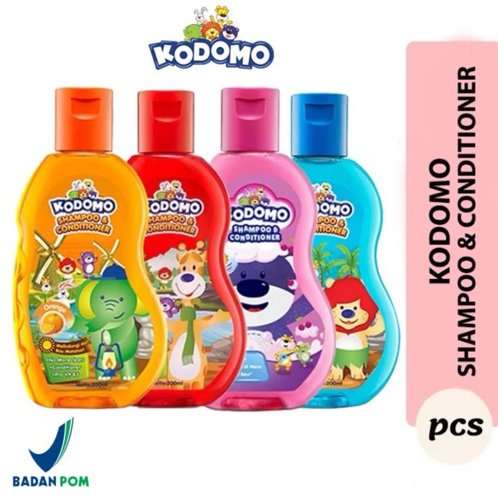 KODOMO Shampo & Conditioner Gel 45ml / Shampo Sampo Anak Aroma Buah / Kodomo Kids Shampoo ...