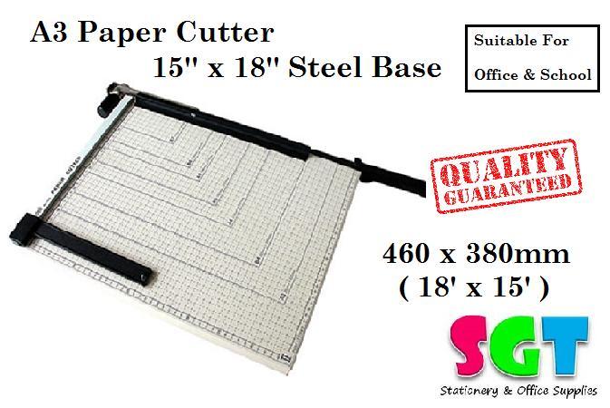 A3 Paper Cutter 15'' x 18'' Steel Base (829-2) | Lazada
