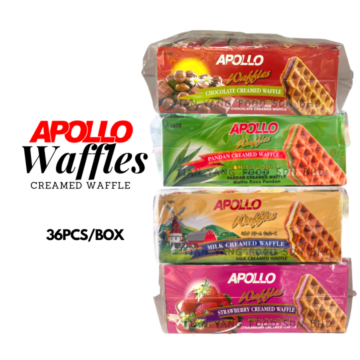 HALAL*Apollo Waffles/Creamed Waffle/Chocolate Cream/Strawberry Cream ...