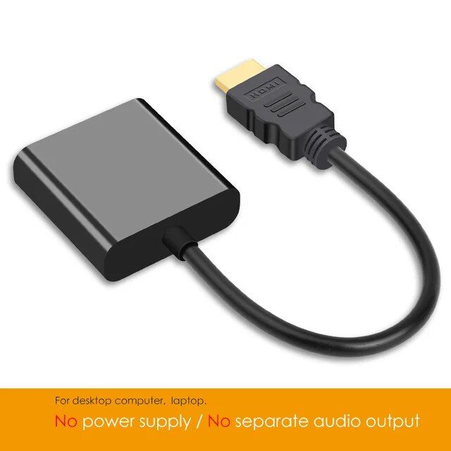 Suptec Hdmi To Vga Adapter Converter For Ps4 Tv Box Lapto Pc Screen Tv ...