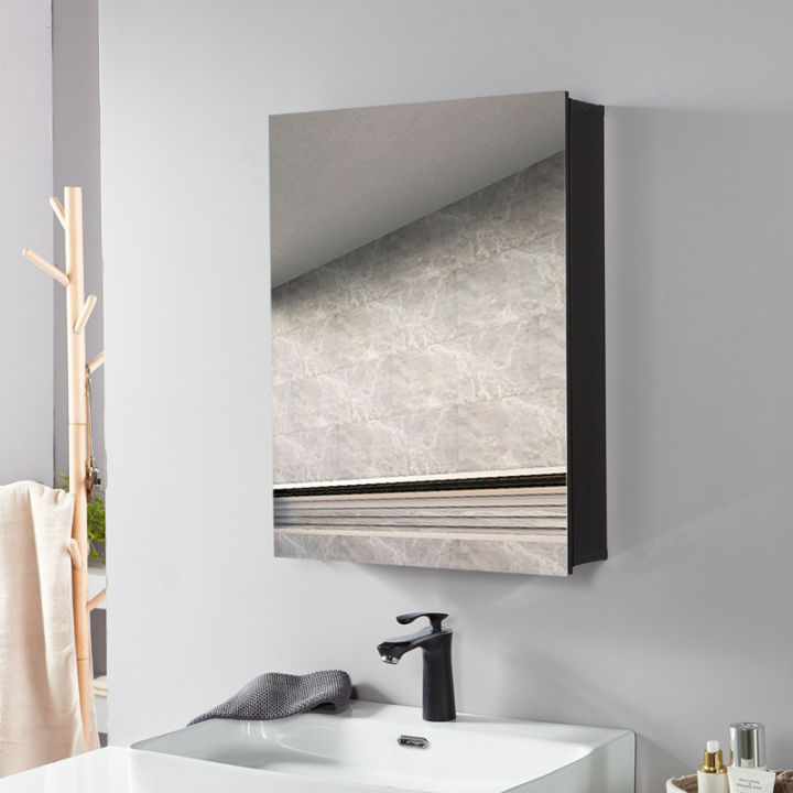Small Size Space Aluminum Bathroom Mirror Cabinet Aluminum Alloy Mirror ...
