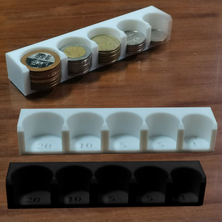 EB Rectangular 5 Slot Coin Sorter Organizer for PH New Coin Display ...