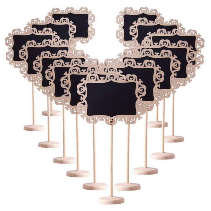 (VFOP) 14 PCS Mini Decorative Border Chalkboard Signs with Stand Black ... (VFOP) 14 PCS Mini Decorative Border Chalkboard Signs with Stand Black ...