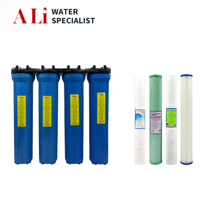 Hydropure 2/3/4 Stage 20 inch Deep Well Water Filter housing Complete ...