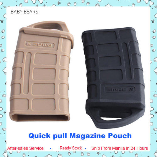 Quick pull Magazine Pouch Rubber Soft Holder Holster Bag Case ...