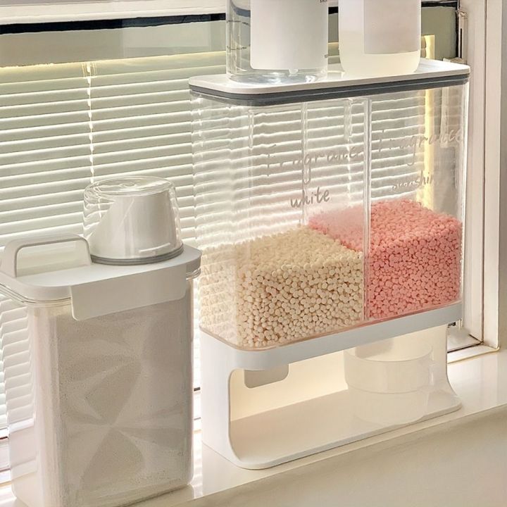 GEMMA Transparent Scented Bead Dispenser Sealed Wall-mounted Washing ...