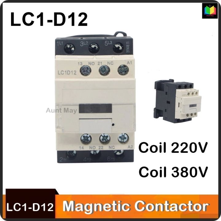 แมกเนติก คอนแทคเตอร์ รุ่น LC1-D12 Coil 220V,380V Magnetic Contactor ...