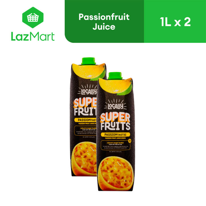 Locally Super Fruits Passion Fruit Juice Drink 1L - Pack of 2 | Lazada PH