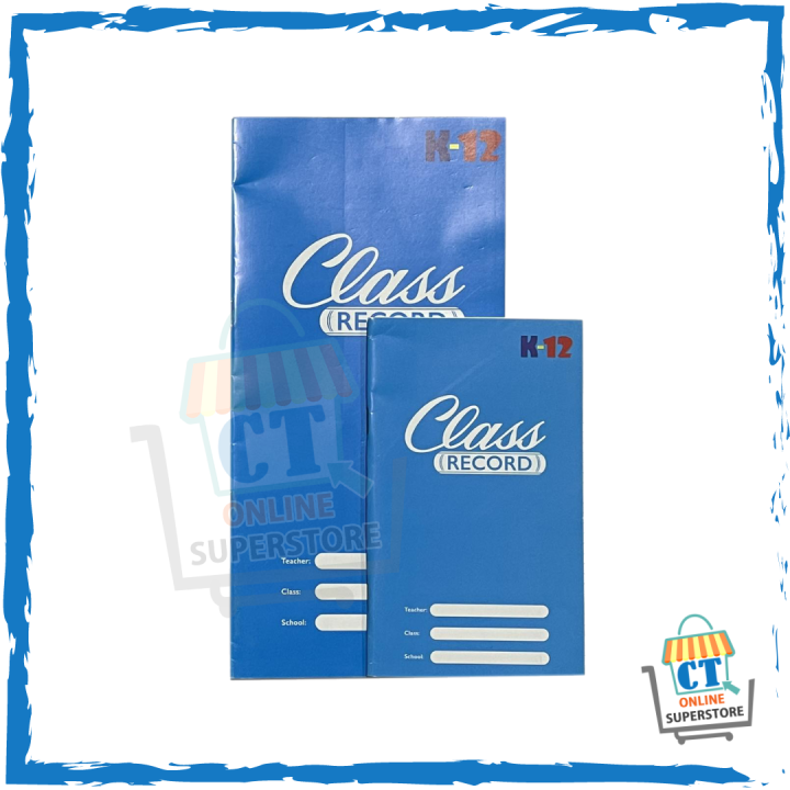 Veco K-12 Class Record Notebook Big and Small | Lazada PH