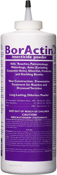 Rockwell Labs BAIP001 BorActin Insect Dust Insecticide, 1 lb, White ...