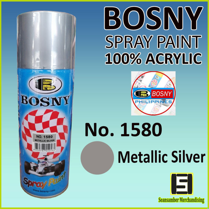 Metallic Silver No. 1580 Bosny Spray Paint | Lazada PH