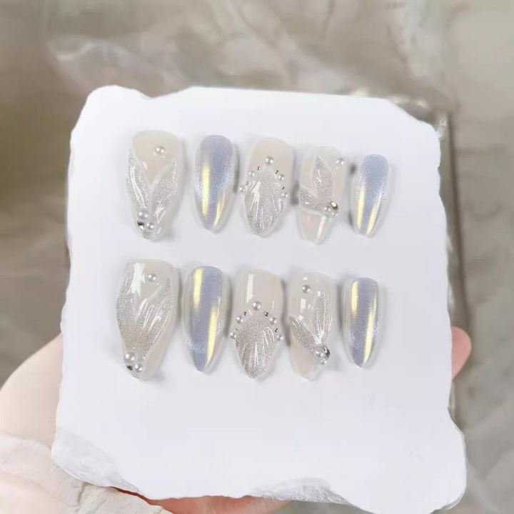 pure handmade 10PC snail fashion nail art upgrade free jelly guide 5in1 ...