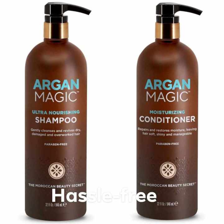 ARGAN MAGIC ULTRA NOURISHING SHAMPOO & MOISTURIZING CONDITIONER (946ml ...